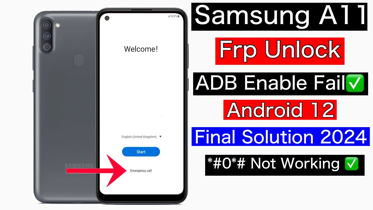 Samsung A11 Frp Bypass Android 12 | Samsung a11 Frp Unlock *#0*# Not ...