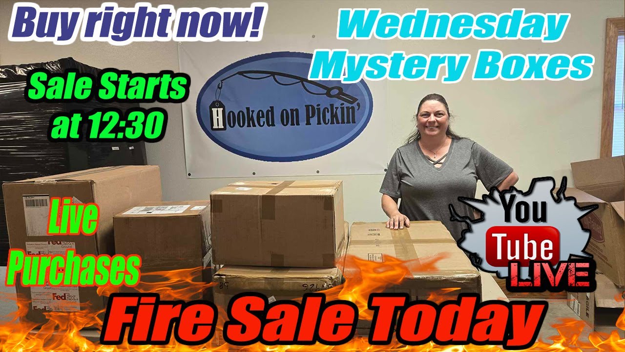 Live Wednesday fire sale of amazing items get great deals in a fun fast ...