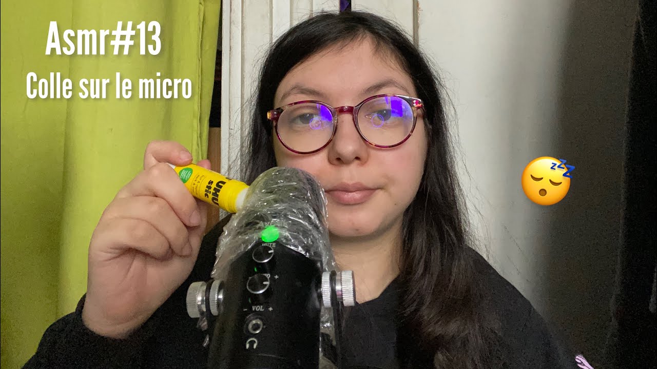 Asmr #13: colle sur le micro - YouTube