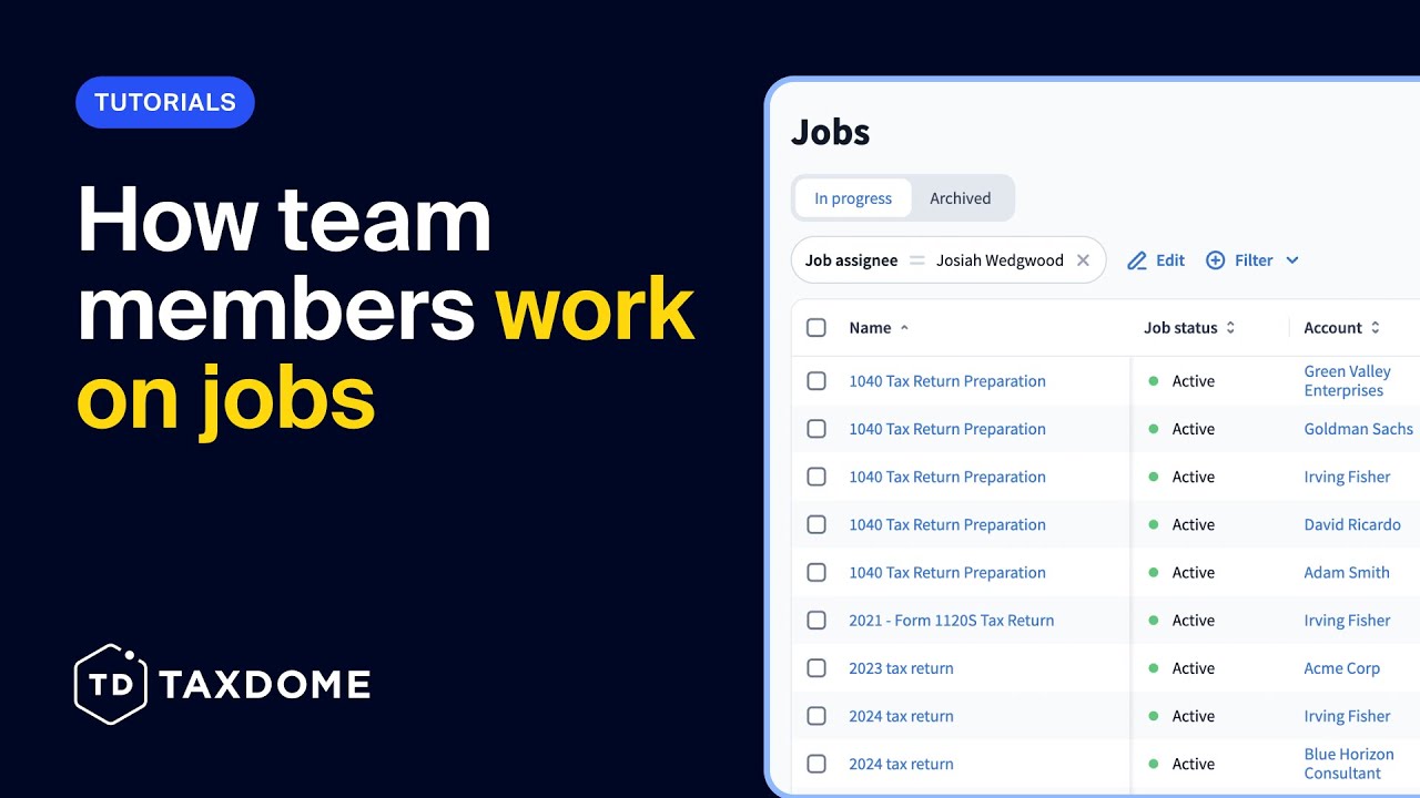How team members work on jobs - YouTube
