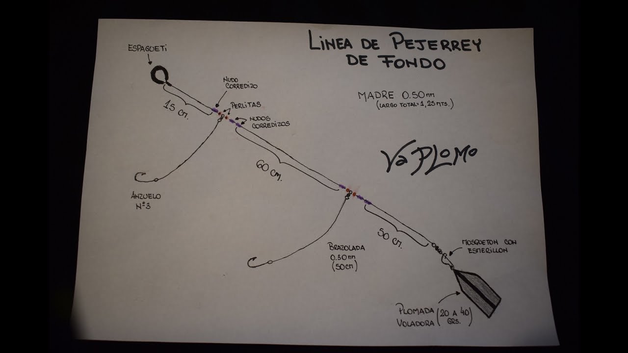 Linea de fondo para pejerrey (aparejo para pejerrey de laguna) - YouTube