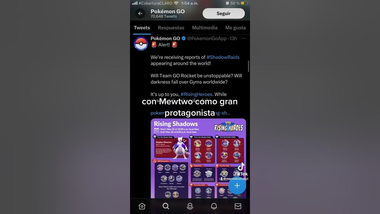 🏆 ¡CONSIGUE YA A MEWTWO OSCURO CON POSIBILIDAD DE SHINY! 🏆 #pokemon #pokemongo #pokemongoshorts ...