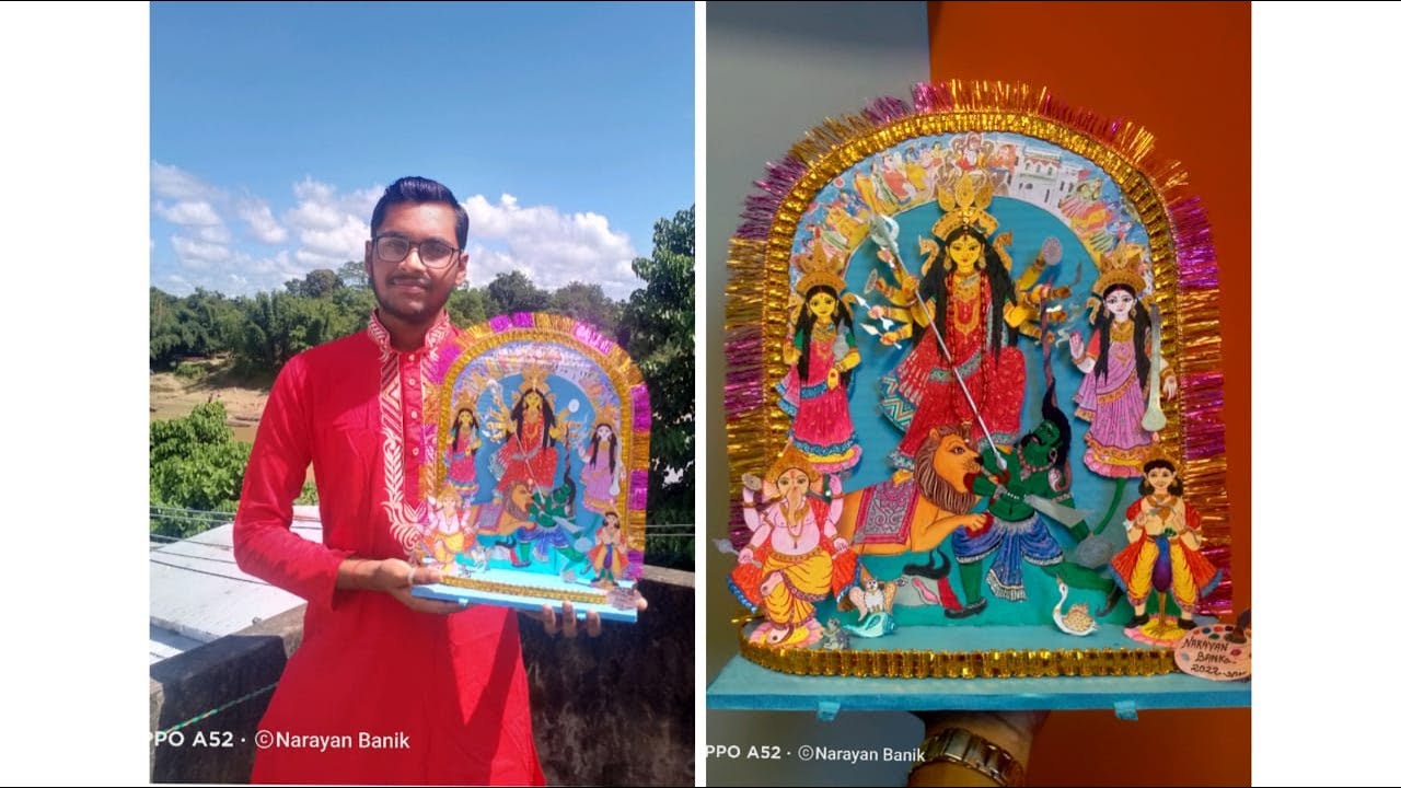 Happy Durga Puja l Paper Durga Making l Part-2 (Last part) - YouTube