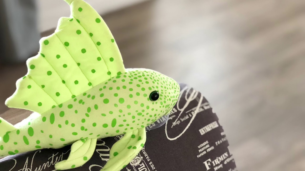 Green Phantom Plecostomus Plush Glow In The Dark! - YouTube