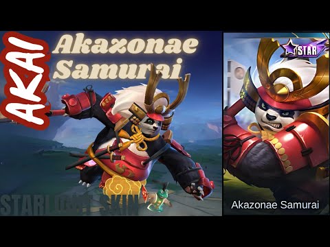 Akai "Akazonae Samurai" Starlight Skin | MLBB Skin Effects 4K UHD ...