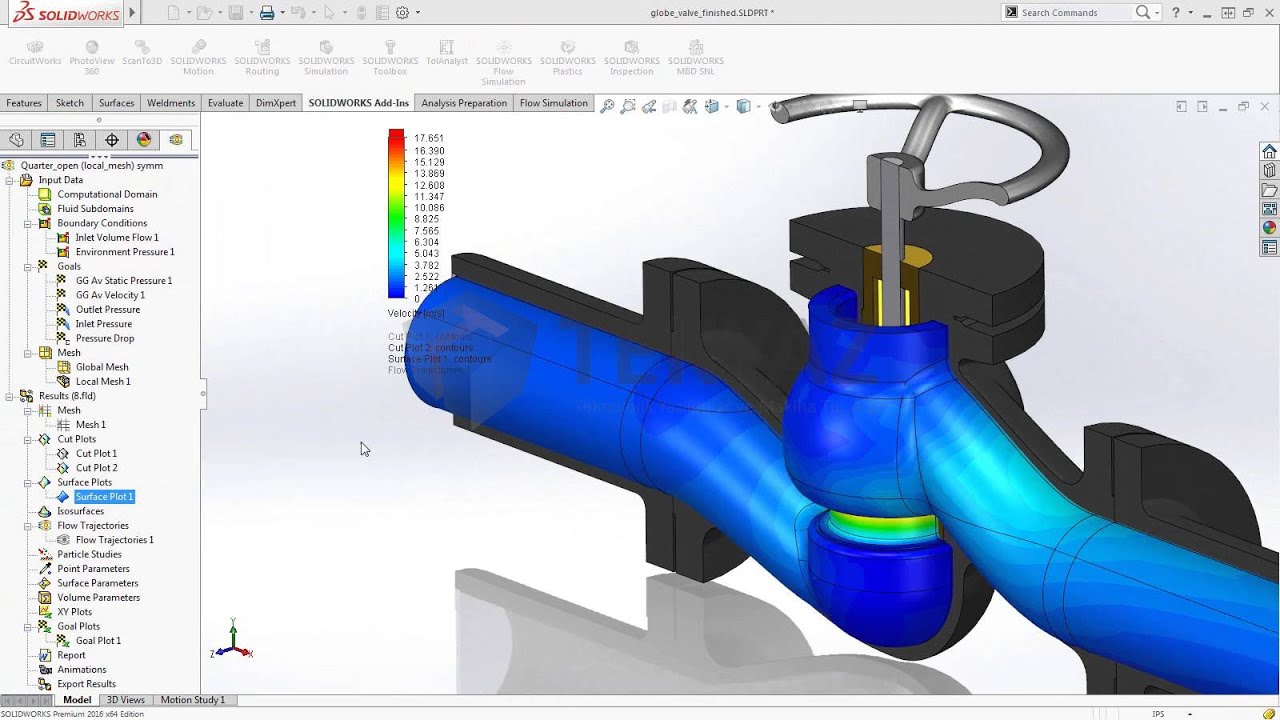 SOLIDWORKS 2016 - Analiz - Flow Simulation (Akış Analizi) Yenilikleri ...
