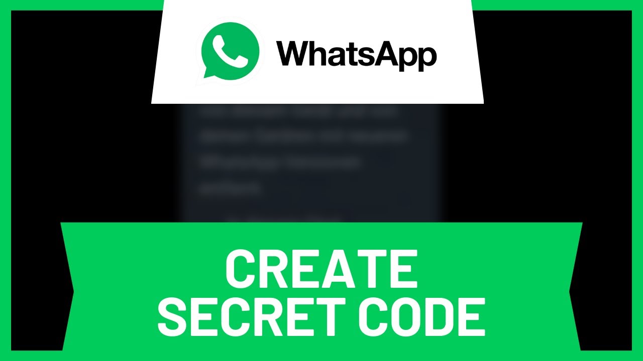 How to Create Secret Code on WhatsApp (iPhone) • Tutorial - YouTube