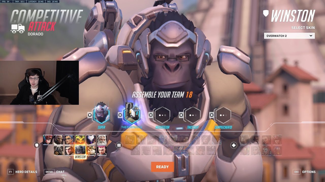 SUPER INSANE WINSTON GAMEPLAY OVERWATCH 2 SEASON 2 - YouTube