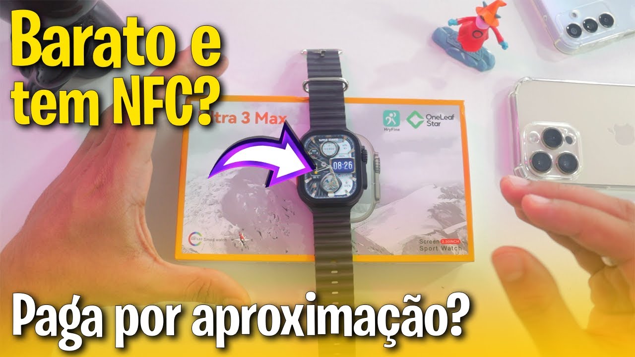 Smartwatch Ultra 3 Max tem NFC? Faz pagamentos por aproximação? - YouTube
