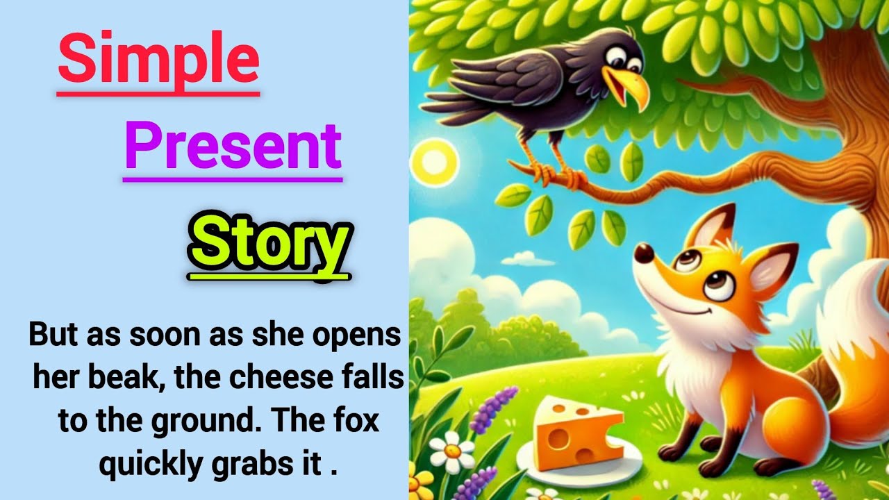 💯68. Easy Story Based On Simple Present Tense Moral Stories For Larning ...