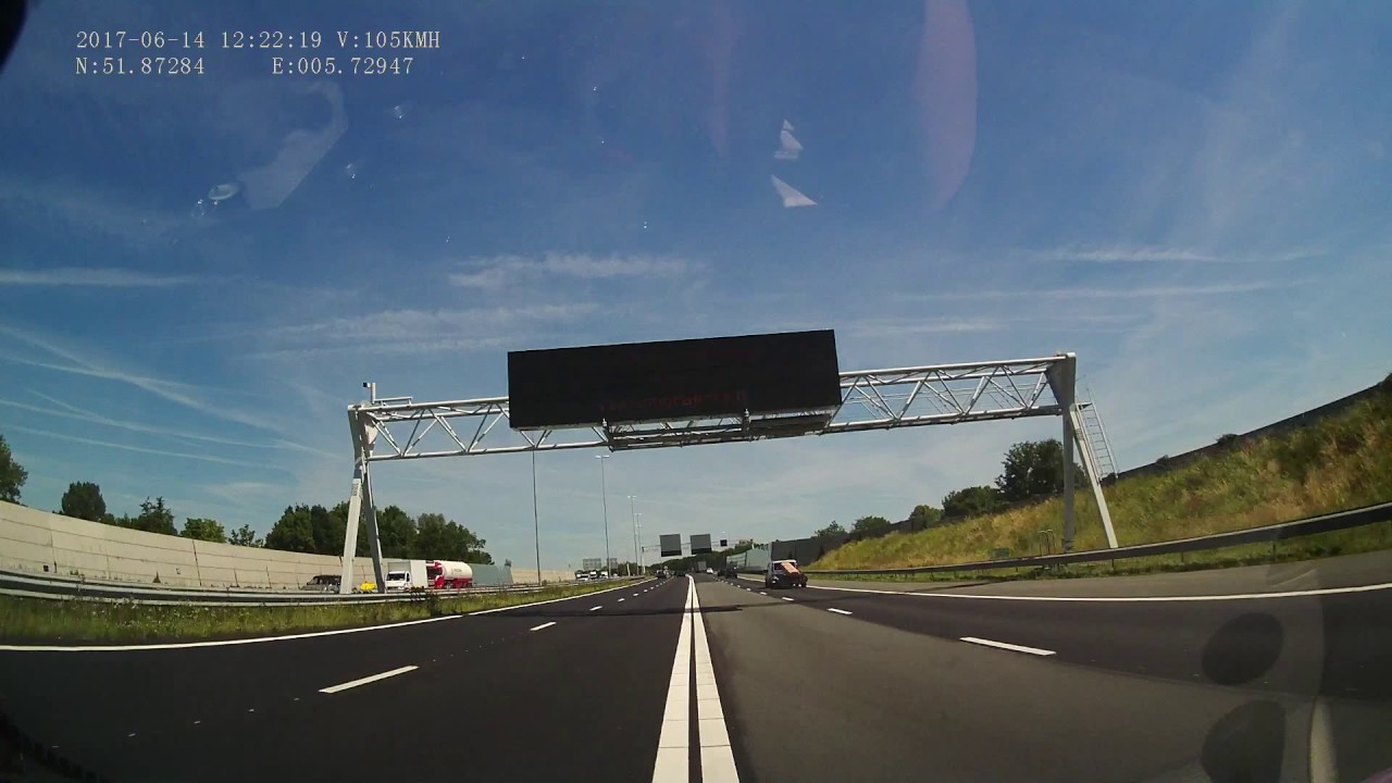 Confusing situation at Arnhem bridge A50 - YouTube