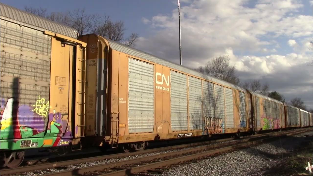 CSX Empty Auto Racks, YN2!!!! - YouTube