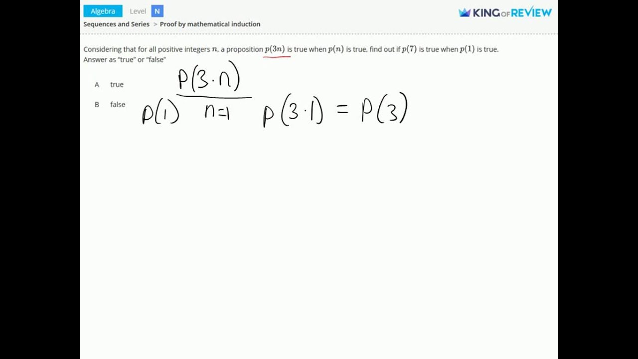 [Algebra] 11.6 Proof by mathematical induction (11.Sequences and Series) - YouTube