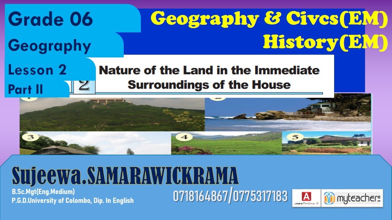 Grade06 GEOGRAPHY(EM)|lesson2- Part II Nature of the land in the ...