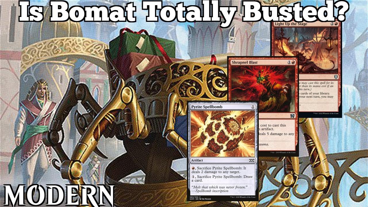 Is Bomat Totally Busted? | Mono Red Artifact Burn | SNC Modern | MTGO ...