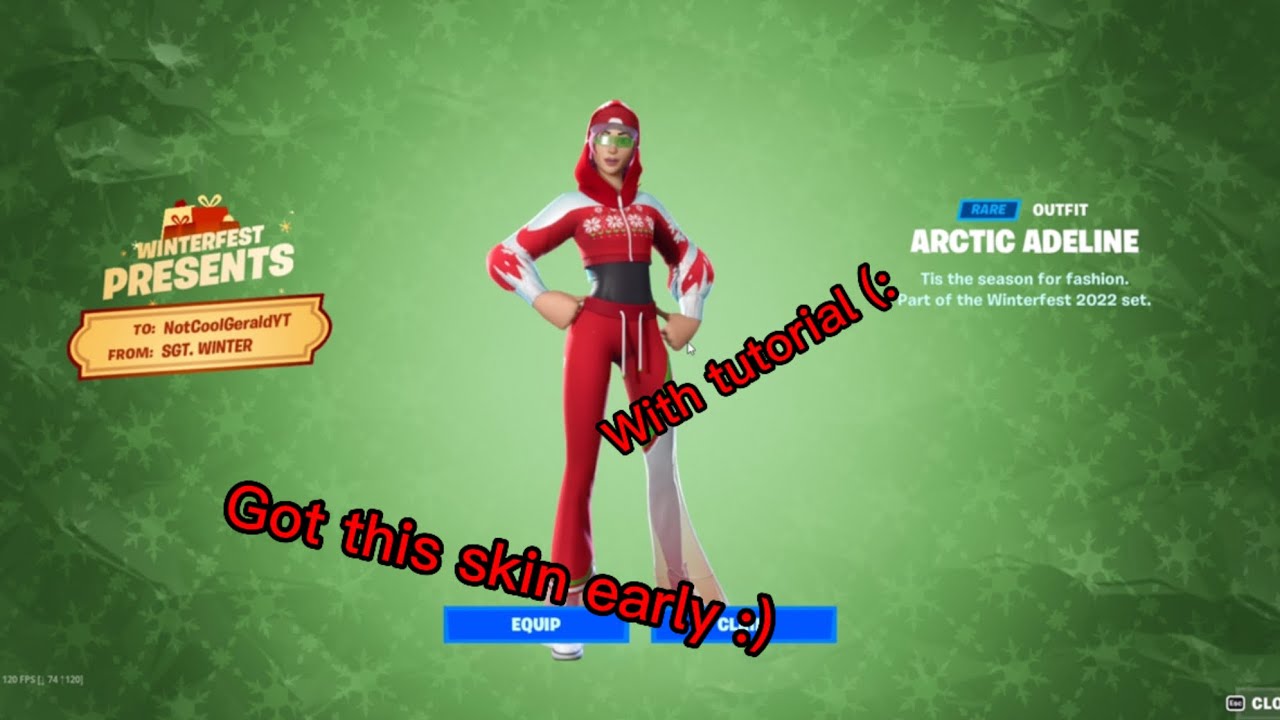 Getting the Artic Adeline early(with tutorial ) - YouTube