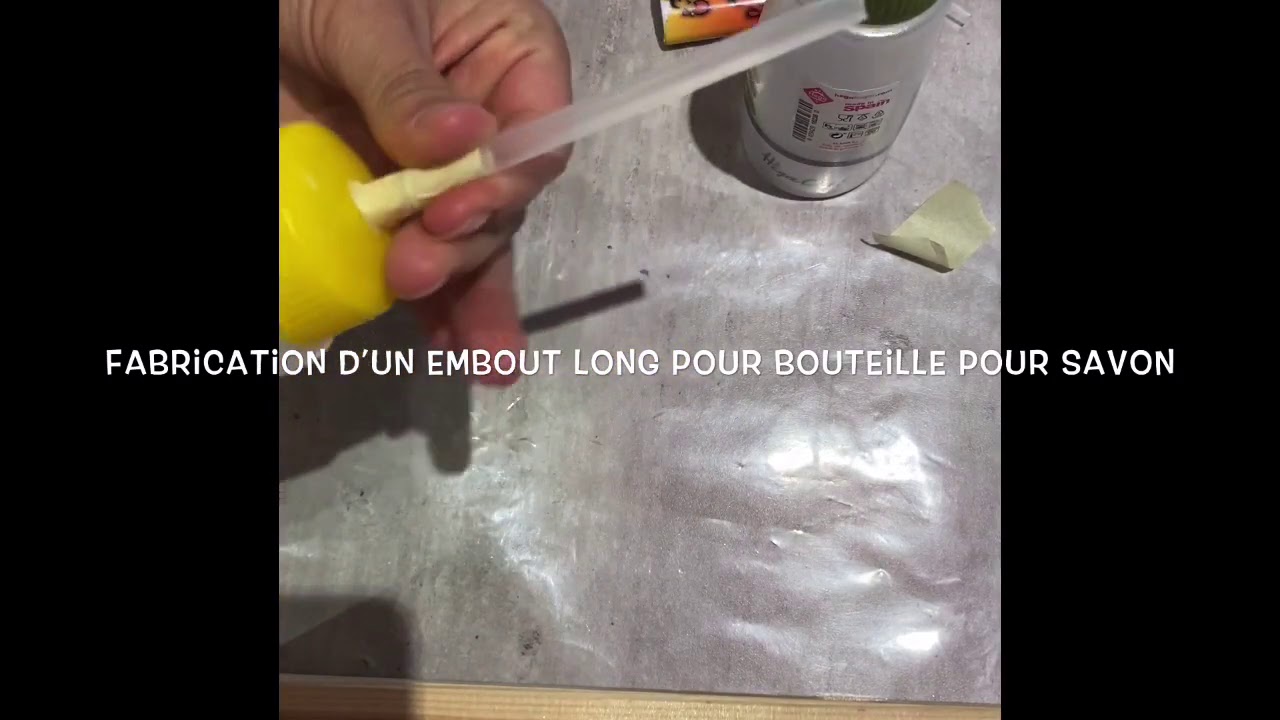 Savon : fabrication maison d’un embout long pour bouteille / By ...