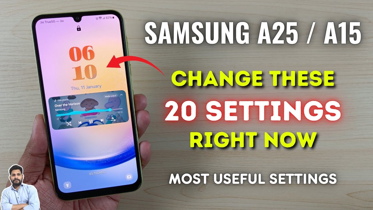 Samsung A25 5G & A15 5G : Change These 20 Settings Right Now - YouTube