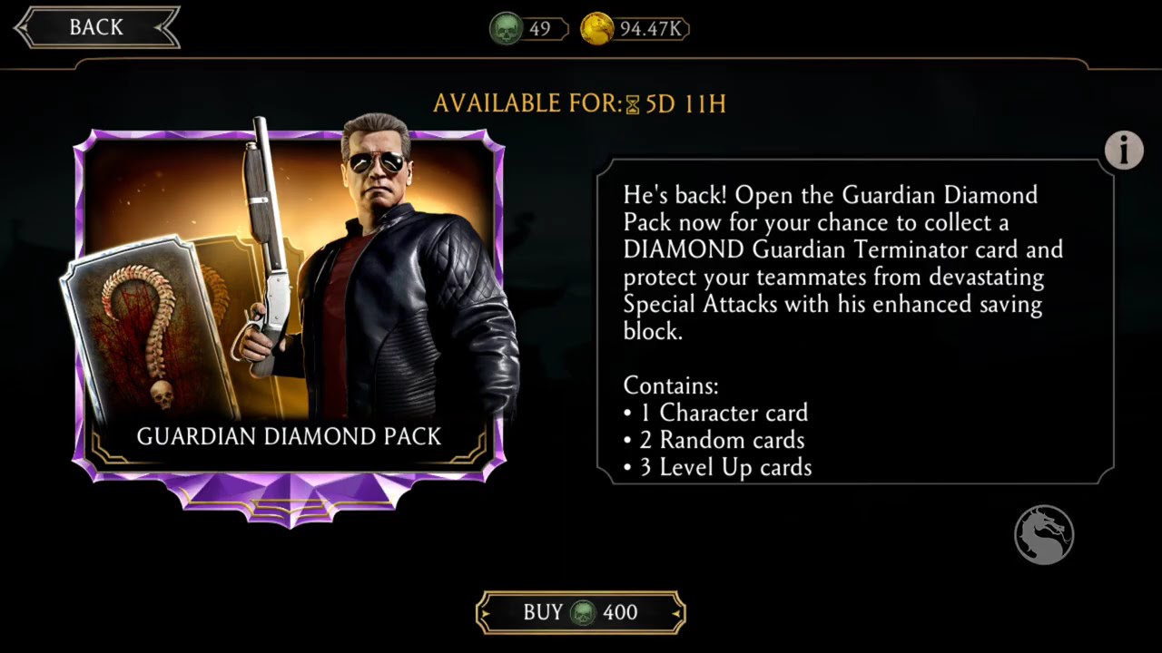 Terminator Guardian pack opening - MK mobile - YouTube