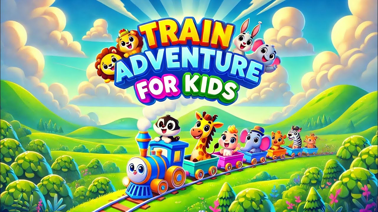 Train Adventure For Kids | Learn With Fun | Colorful Train Ride | # ...