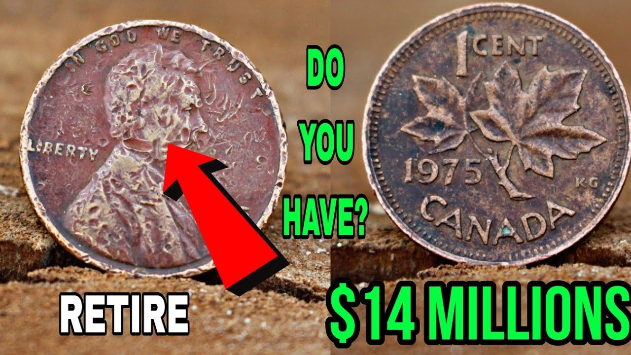 TOP 10 WHEAT PENNIES RARE CANADA 1 CENT,25 CENTS AND QUARTER DOLLAR ...