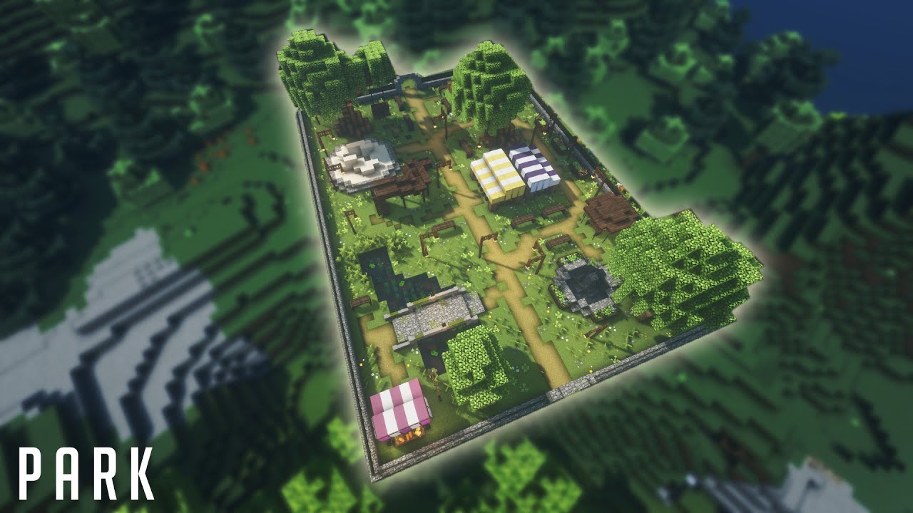 How to Build a Park in City | Minecraft \with Playground - YouTube