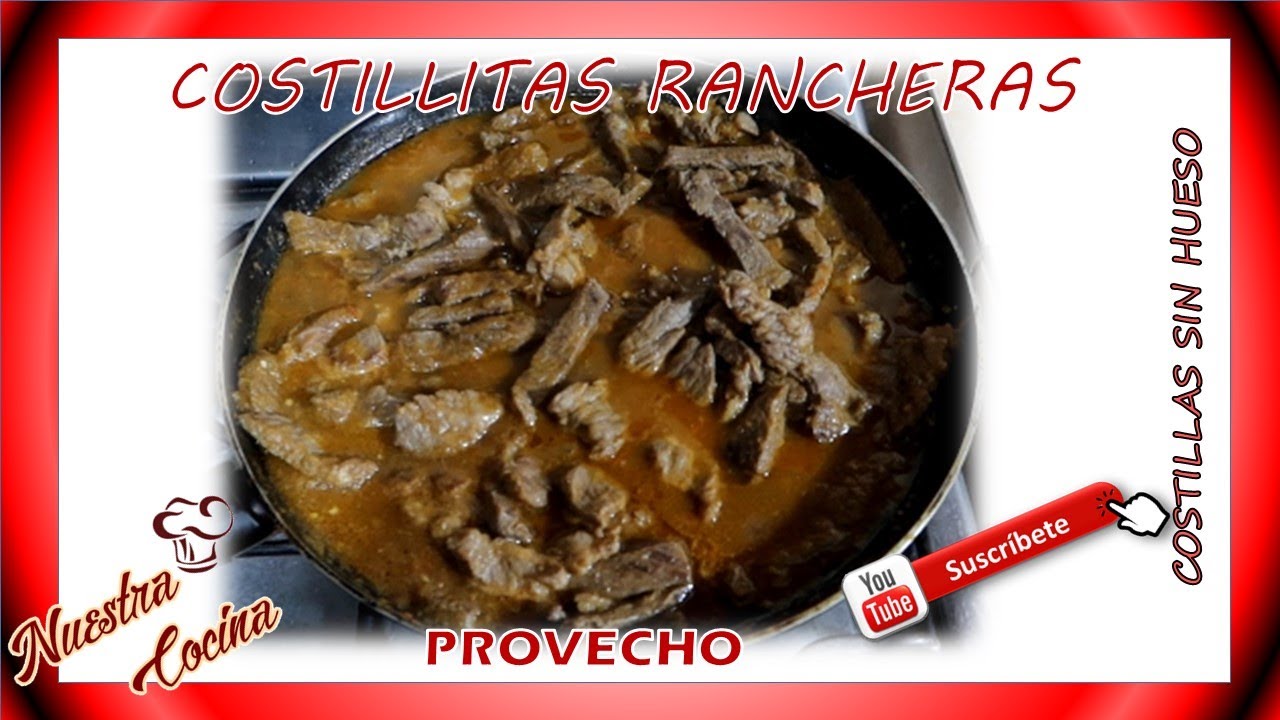 Costillas Rancheras (RES) fácil de cocinar, solo en Nuestra Cocina ...