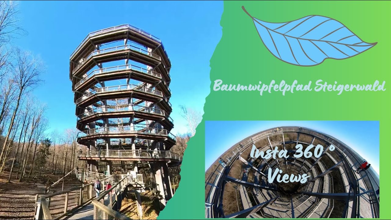 Ausflüge in der Natur - Baumwipfelpfad im Steigerwald (Panorama View ...