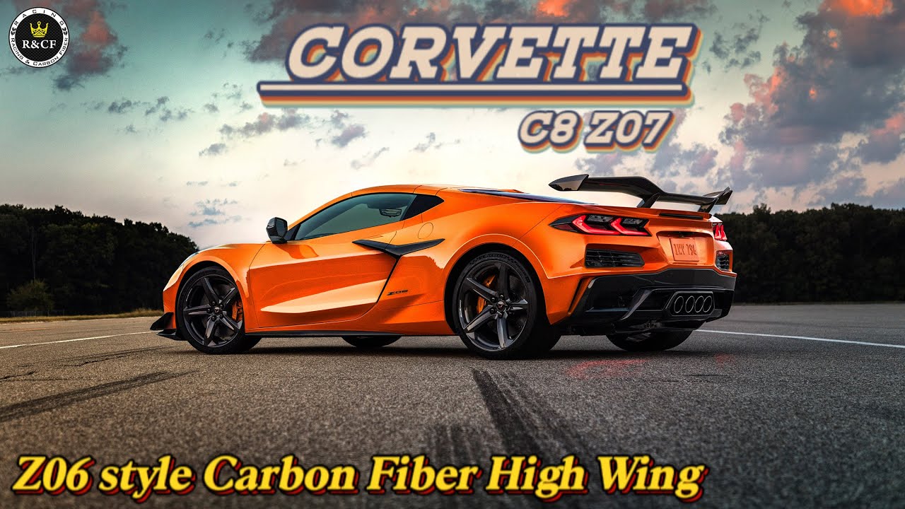 ️New release! Z06 style carbon fiber wing for corvette C8 Z07 2019-22 ...