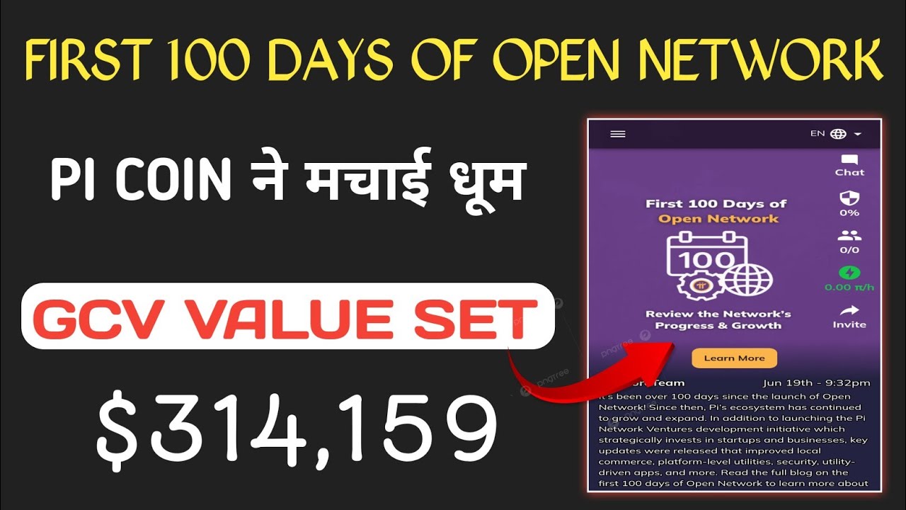 FIRST 100 DAYS OF OPEN NETWORK 🤩,pi network new update today, pi ...