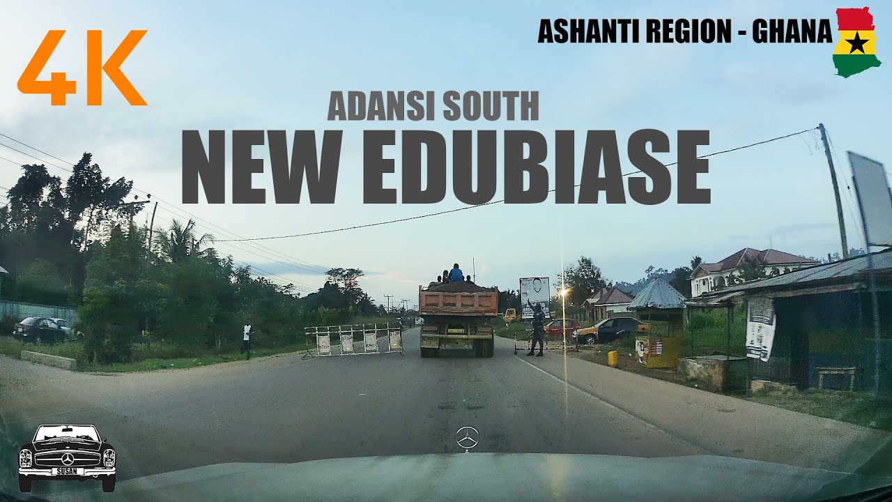 New Edubiase Drive from Adansi Atobiase in the Ashanti Region of Ghana ...