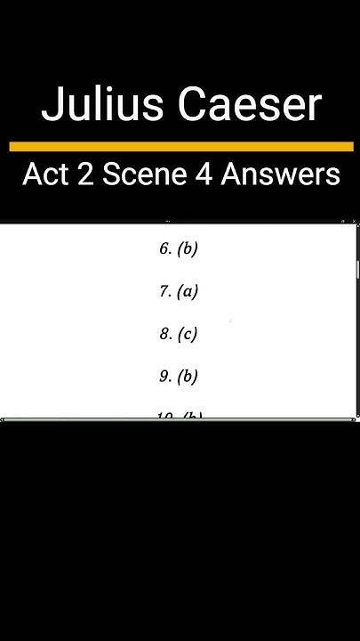Julius Caesar Act 2 Scene 4 Workbook Answers ICSE | Julius Caesar ...