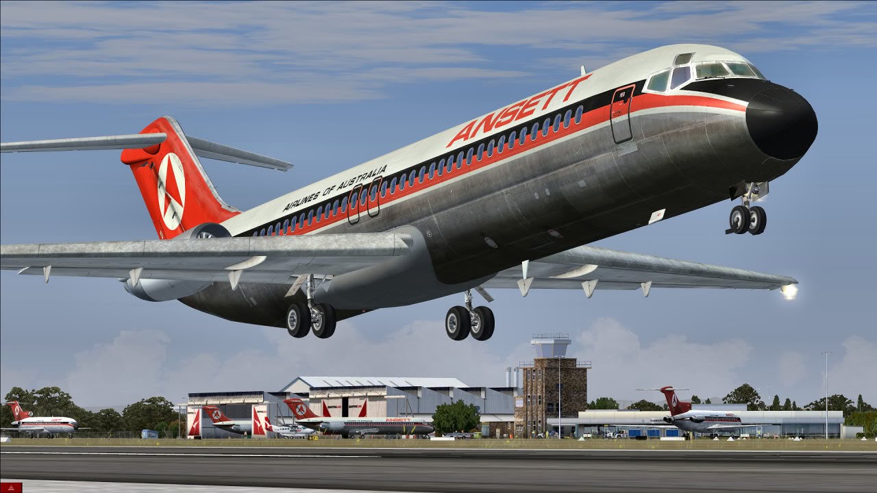 Полёт на McDONNELL DOUGLAS DC-9. MICROSOFT FLIGHT SIMULATOR X. - YouTube