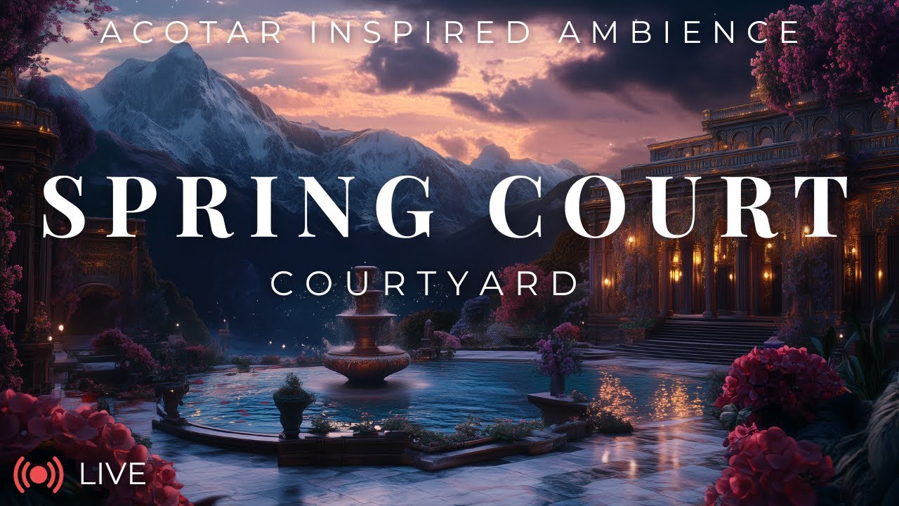 Enchanting Spring Court Ambience 🌿 | ACOTAR Reading Ambience for Cozy ...