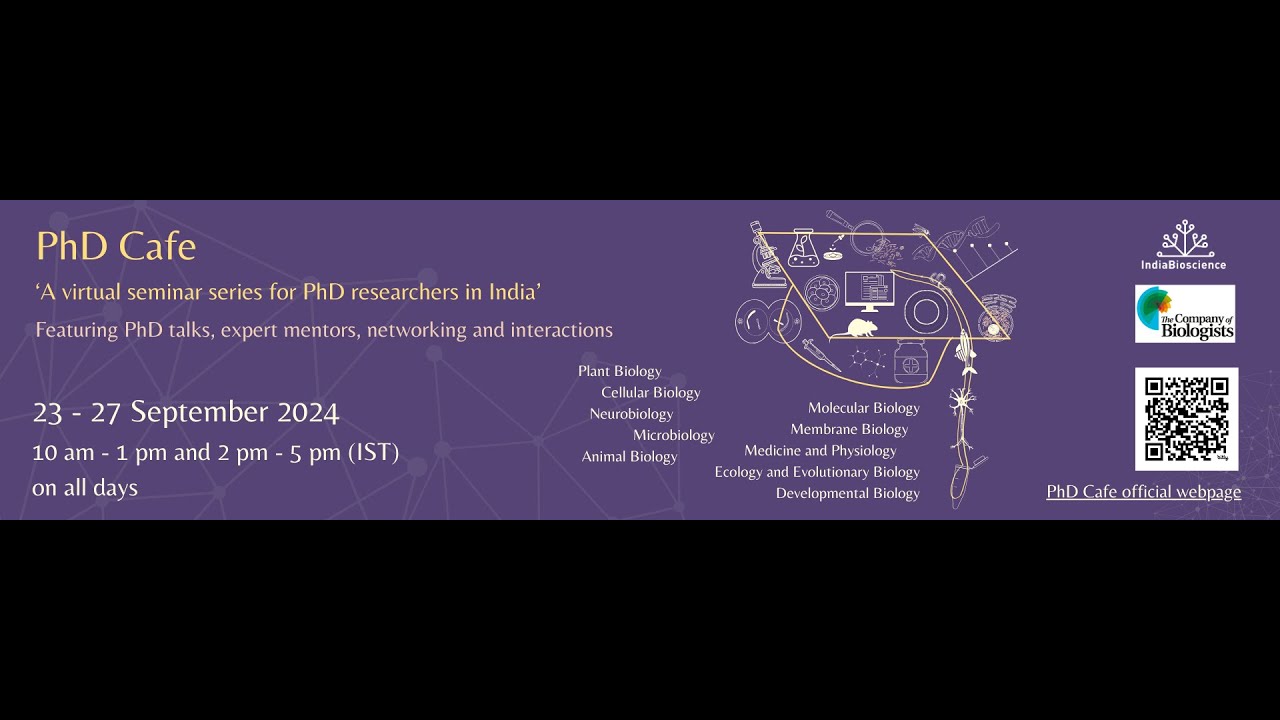 PhD café - A virtual seminar series for PhD researchers in India - Molecular Biology - YouTube