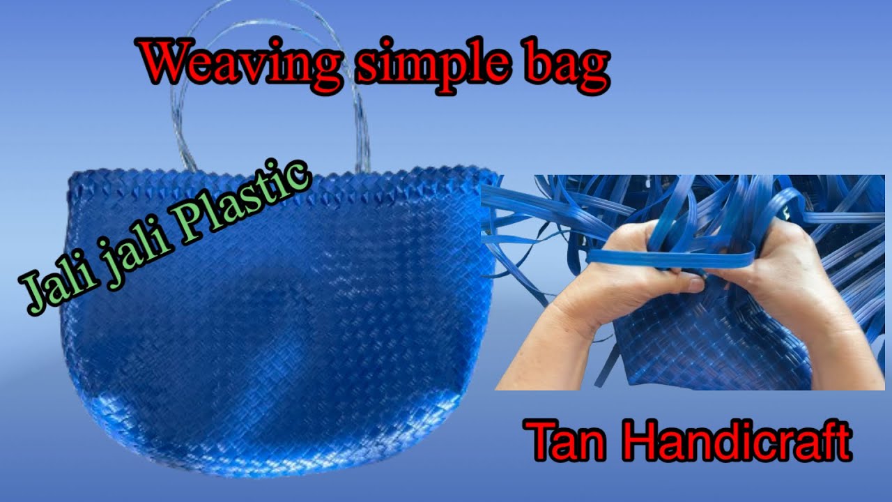 Tutorial ke 1508 - Weaving Simple Market Bag ( Jali-jali ) - YouTube