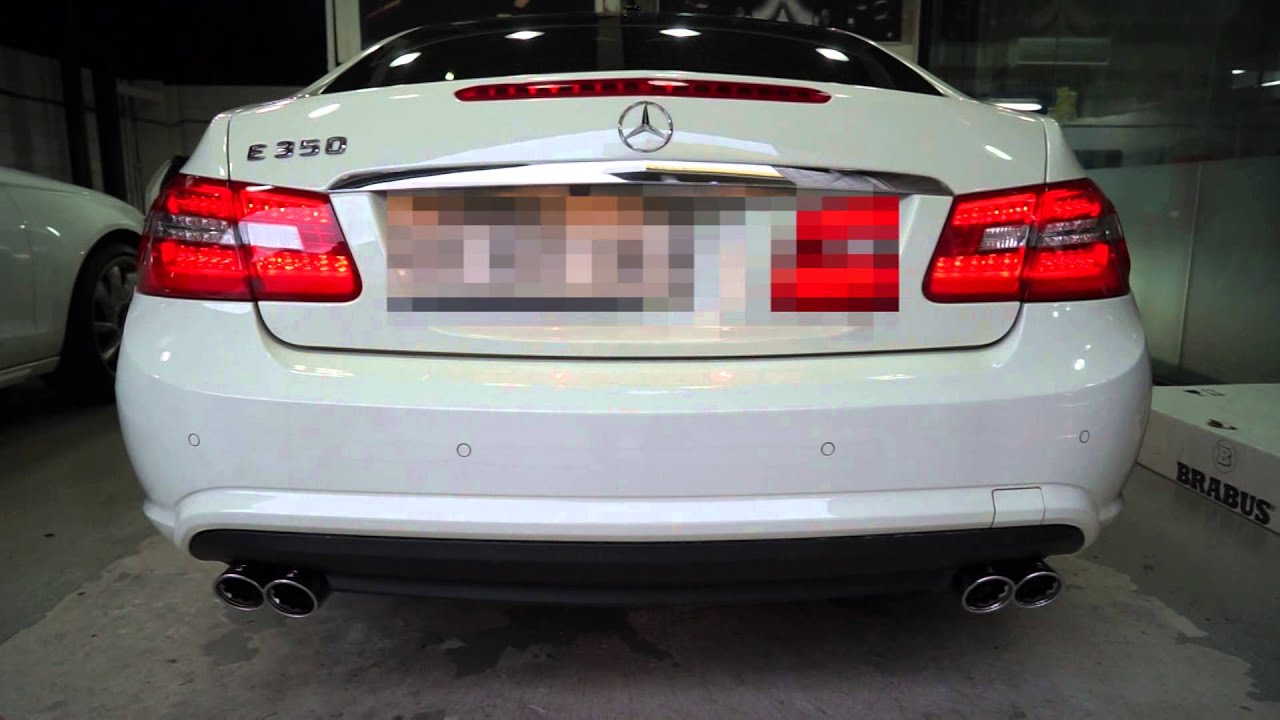Mercedes-Benz E350 Coupe BRABUS Exhaust System - YouTube