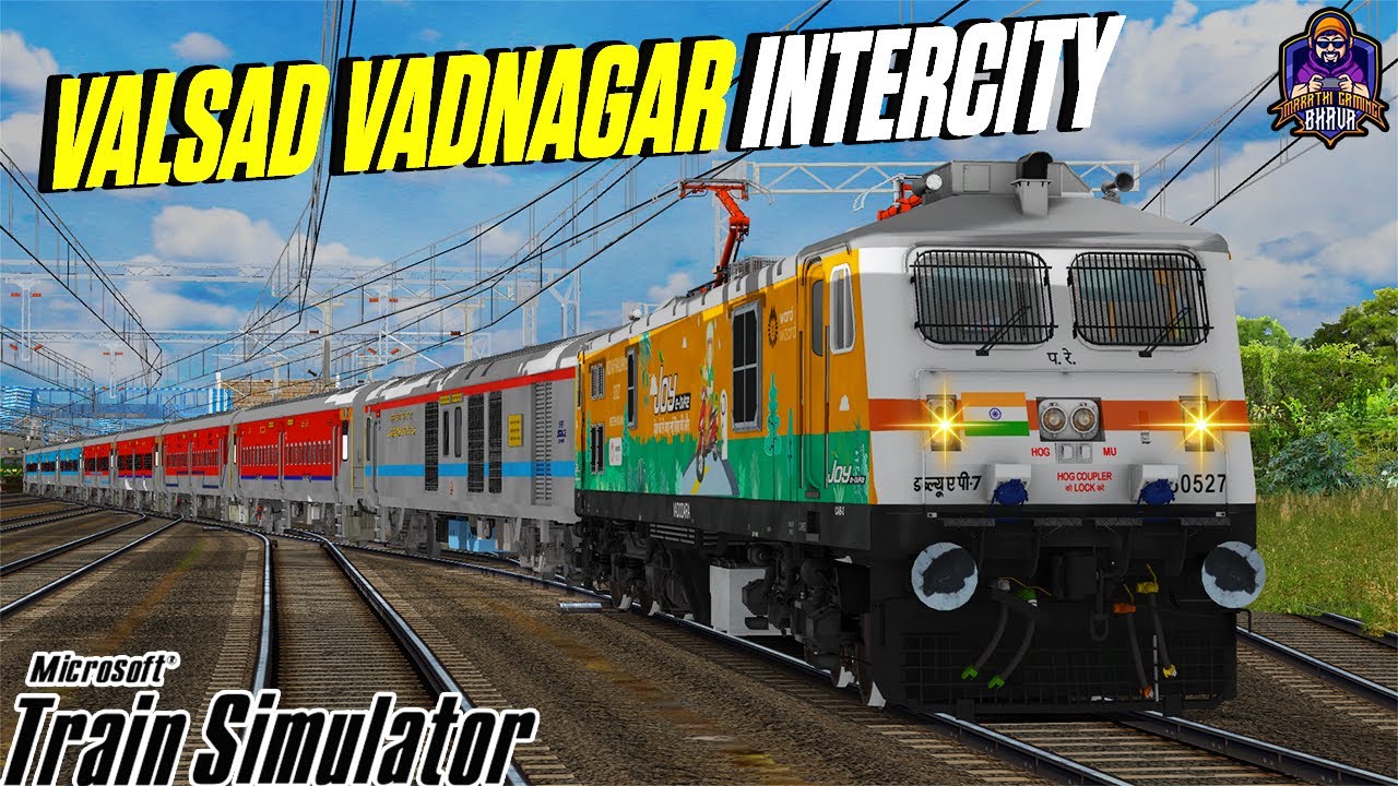 Early Morning Action: BRC WAP 7 HAULS 20959 Valsad Vadnagar Intercity ...