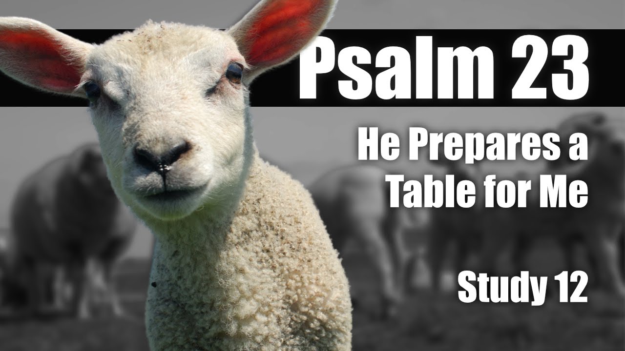 12 PS 23:5 He Prepares a Table For Me - YouTube