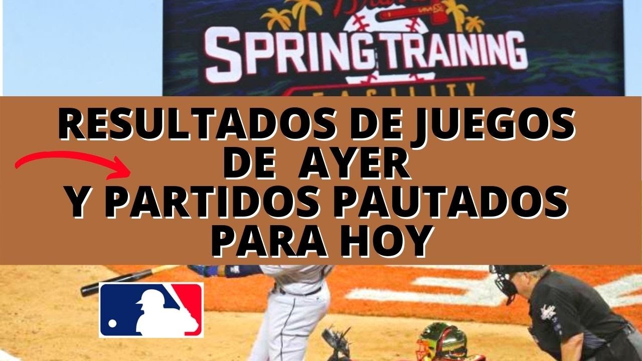 JUEGOS DE AYER Y PARTIDOS PAUTADOS PARA HOY EN LA MLB 3 MARZO DEL 2021 ...