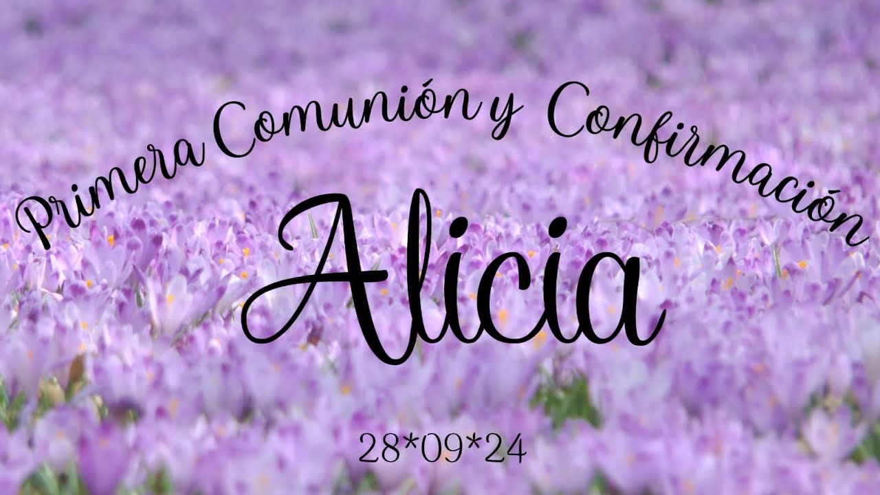 Primera Comunion Aliz (2) - YouTube