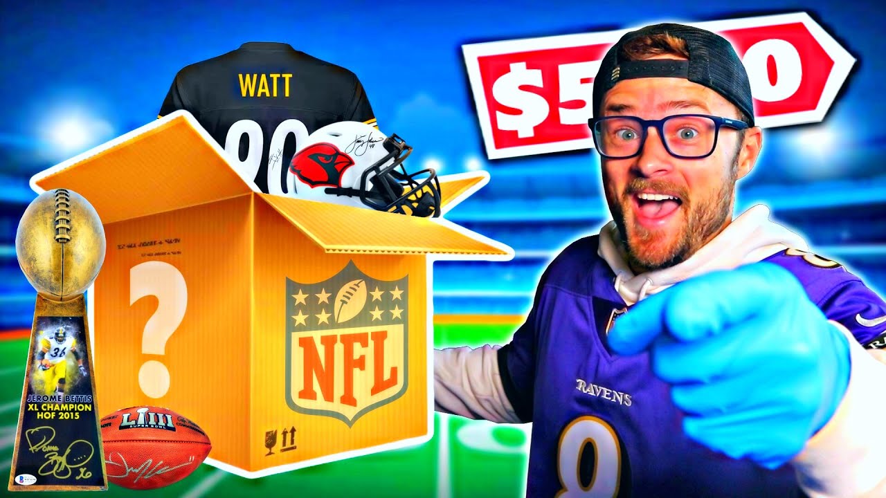 I OPENED THE MOST EXPENSIVE NFL MYSTERY BOX! - YouTube