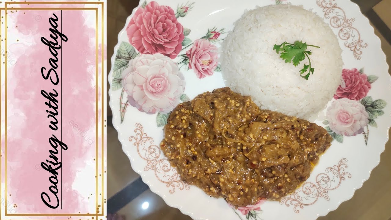 Khattay Bengan Recipe with rice | Dehli style bengan recipe| How to ...