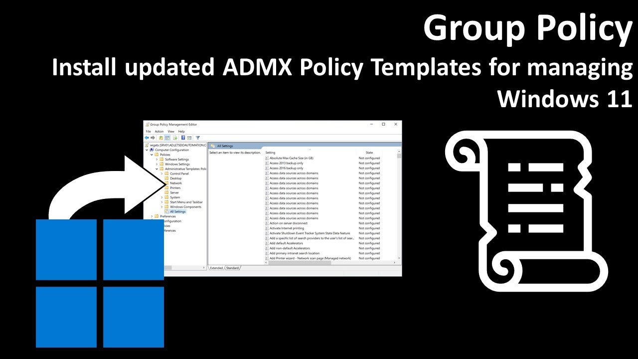 Group Policy Install Updated ADMX Policy Templates For Managing Group Policy Install Updated ADMX Policy Templates For Managing