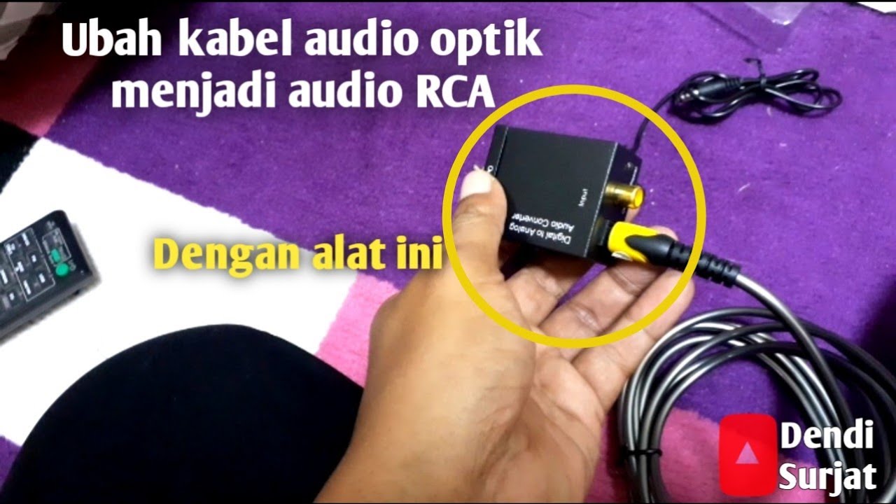 Audio converter digital to analog || optik ke RCA - YouTube