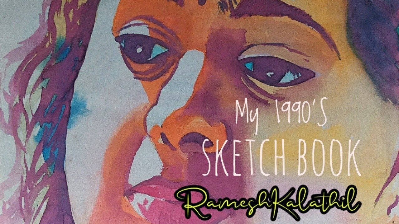 My 90's Drawing sketch book - YouTube