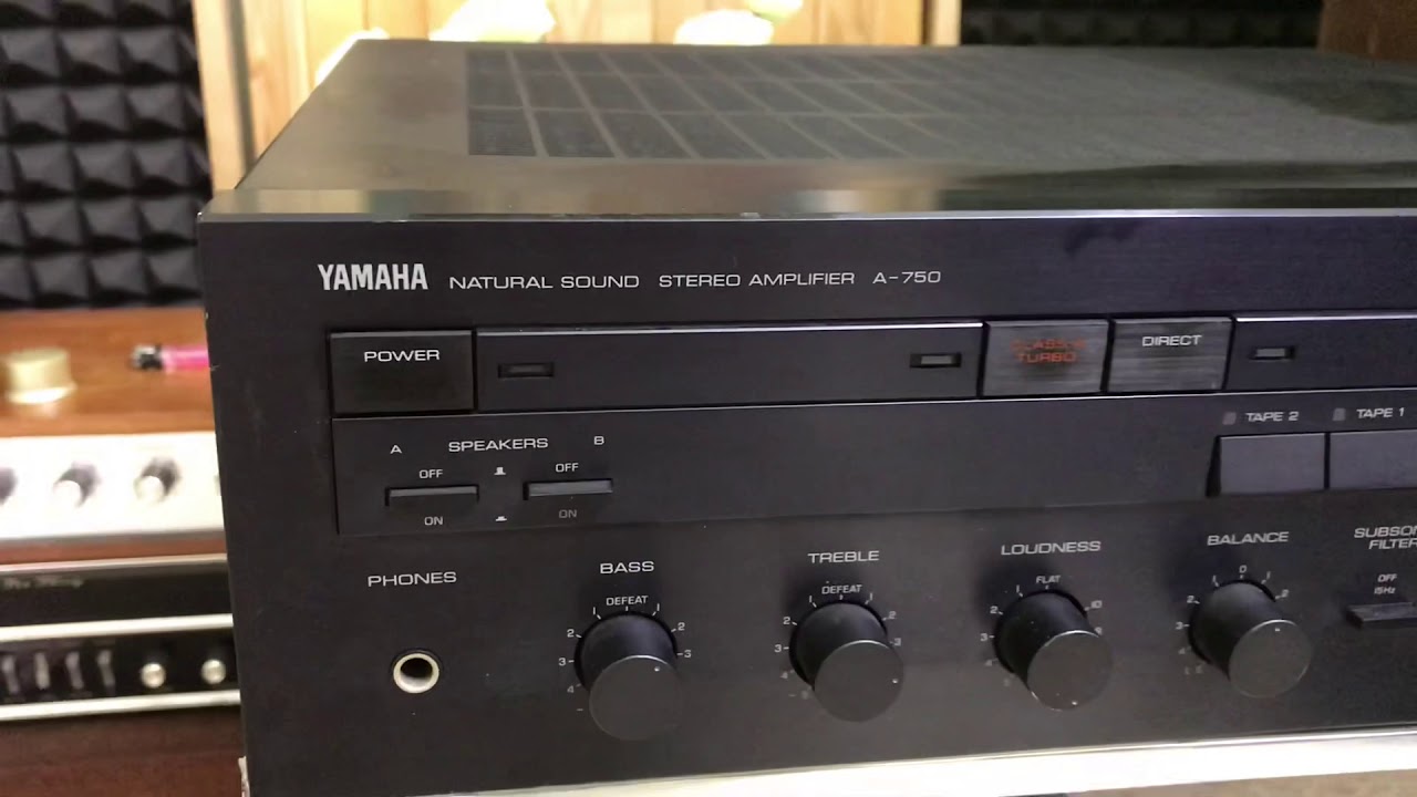 Amply Yamaha A-750 - YouTube