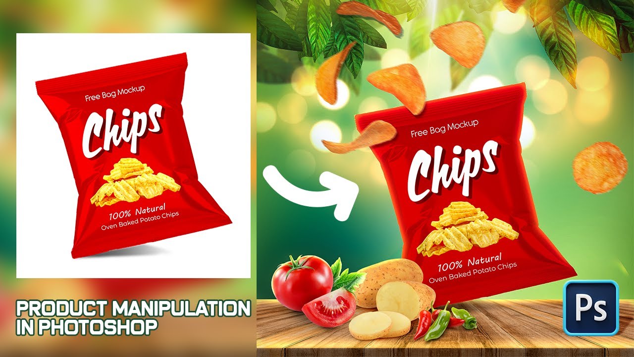 How to Manipulate Product Images in Photoshop for Food Ads - YouTube