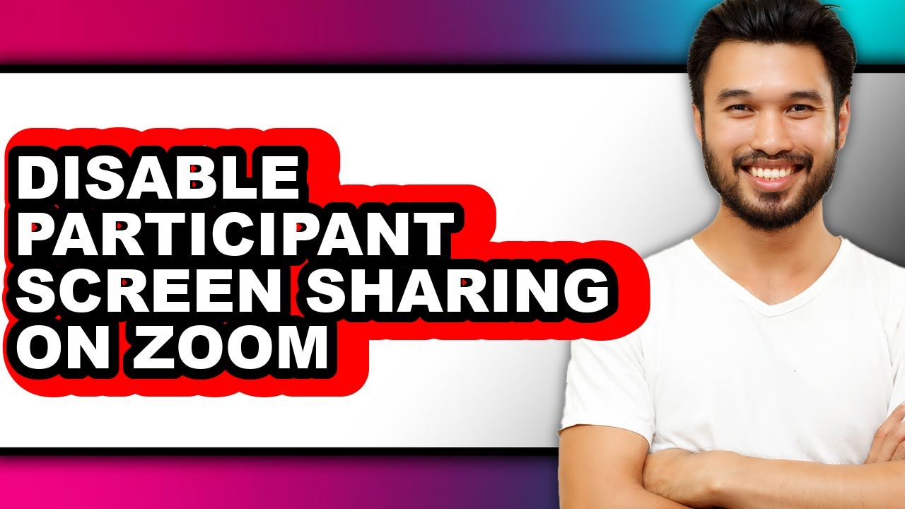 How to Disable Participant Screen Sharing on Zoom - Step by Step - YouTube
