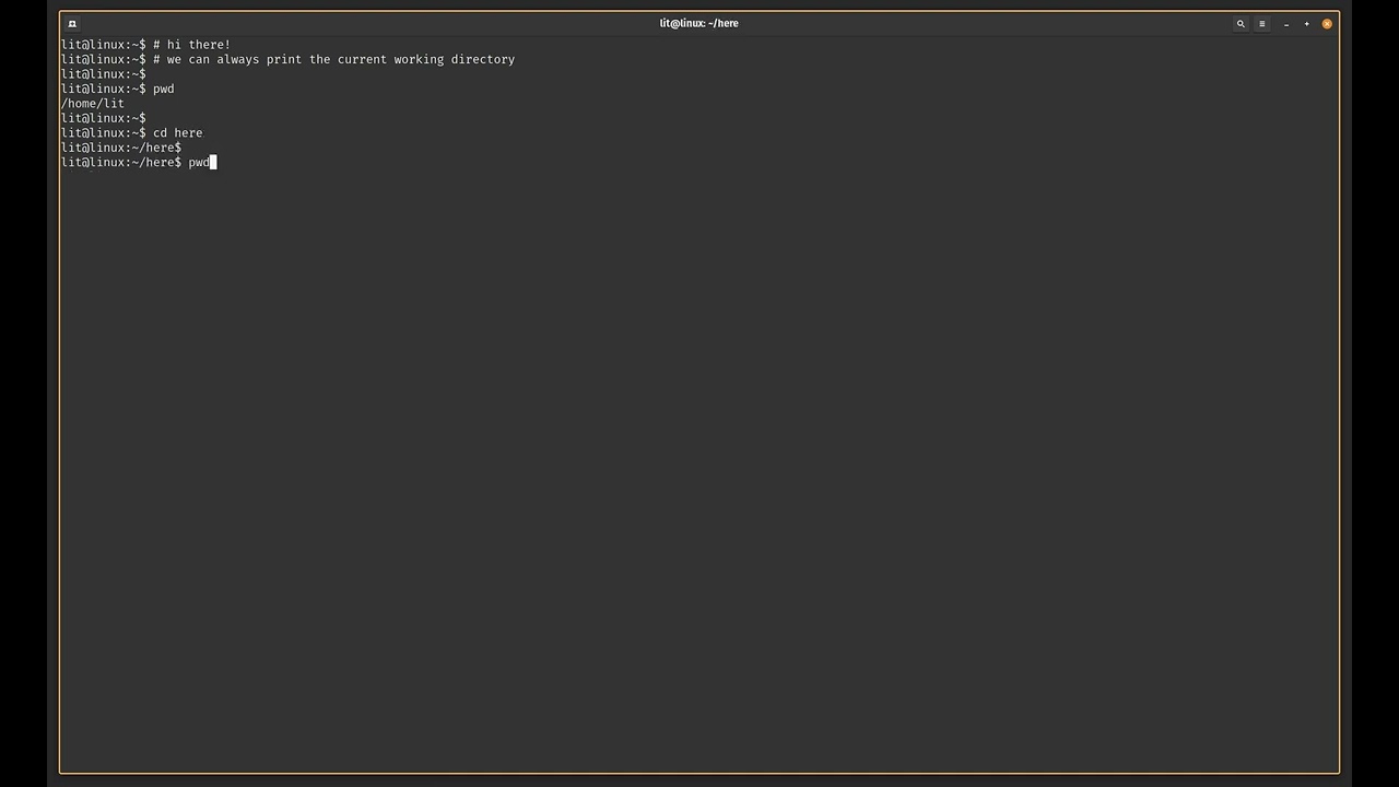 Pwd Print Current Working Directory In Linux Terminal YouTube Pwd Print Current Working Directory In Linux Terminal YouTube